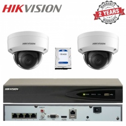 Hikvision 2x Dome 2x Bullet Cameras External IR 4MP 4 Channel NVR 1TB ...